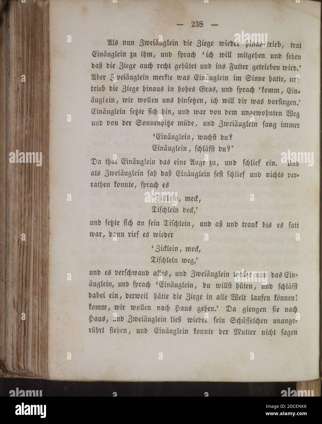 Kinder und Hausmärchen (Grimm) 1840 II 238 Stock Photo - Alamy