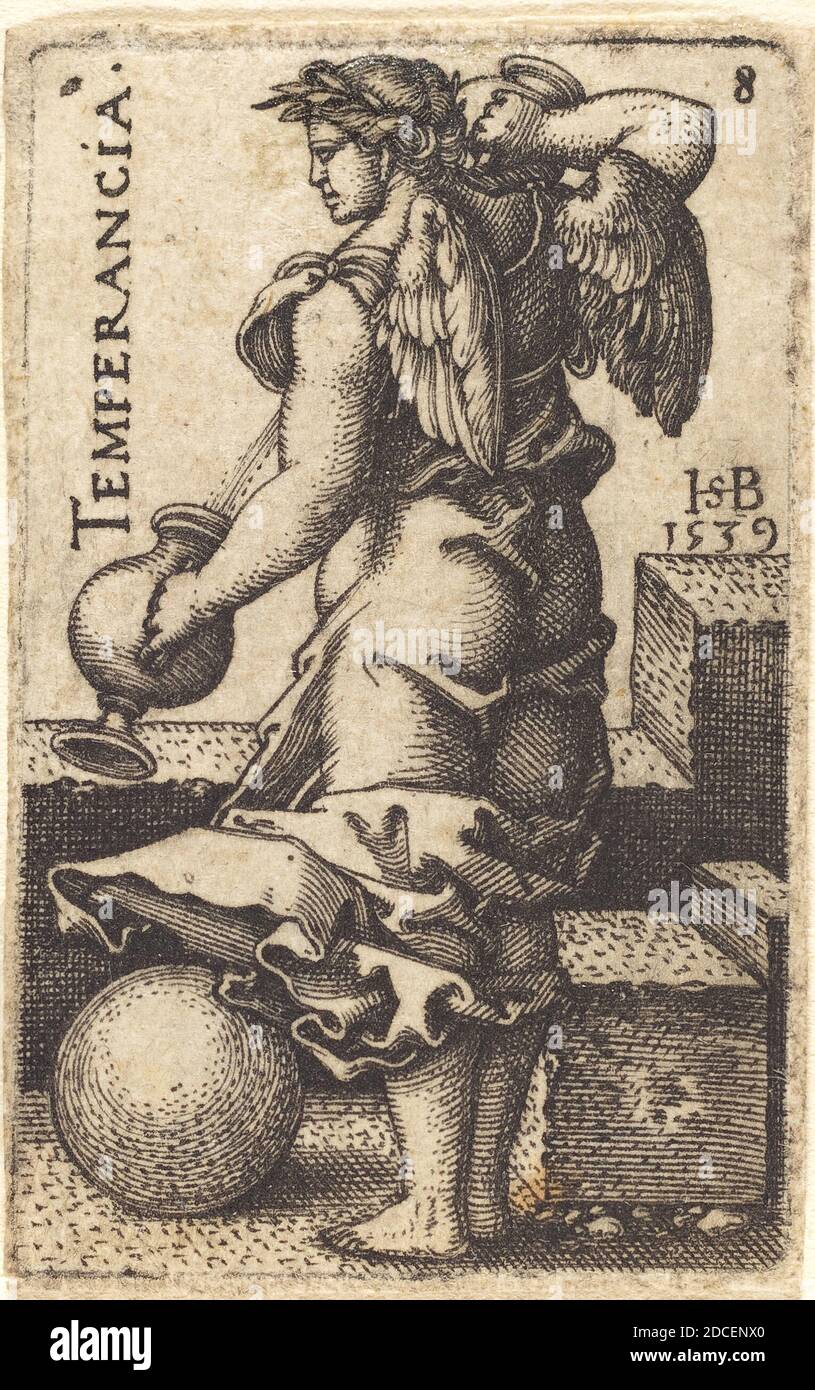 Sebald Beham, (artist), German, 1500 - 1550, Temperancia, Cognition and ...