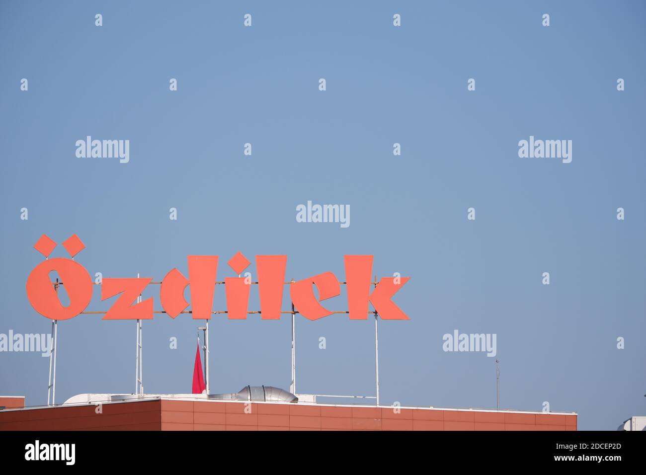 Ozdilek Brand Logo on Building Stock Photo - Alamy