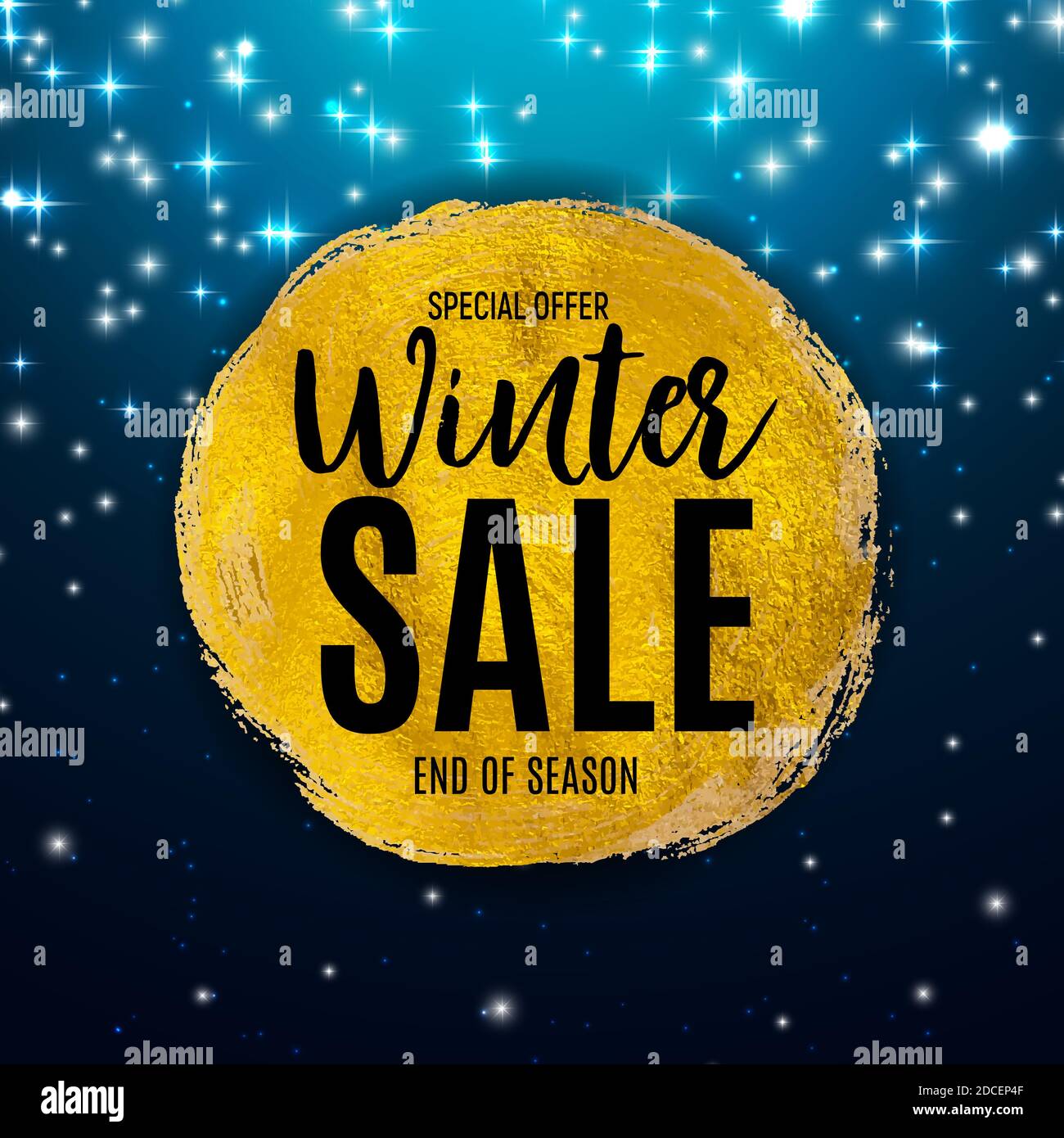 End of Winter Sale Background, Discount Coupon Template. Illustration ...