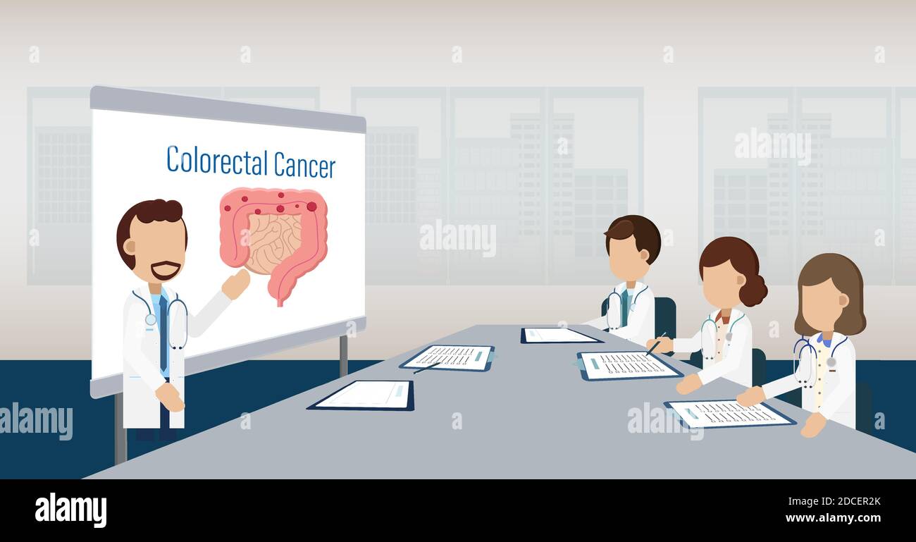 Doctor conference concept with group of doctors discuss about ...