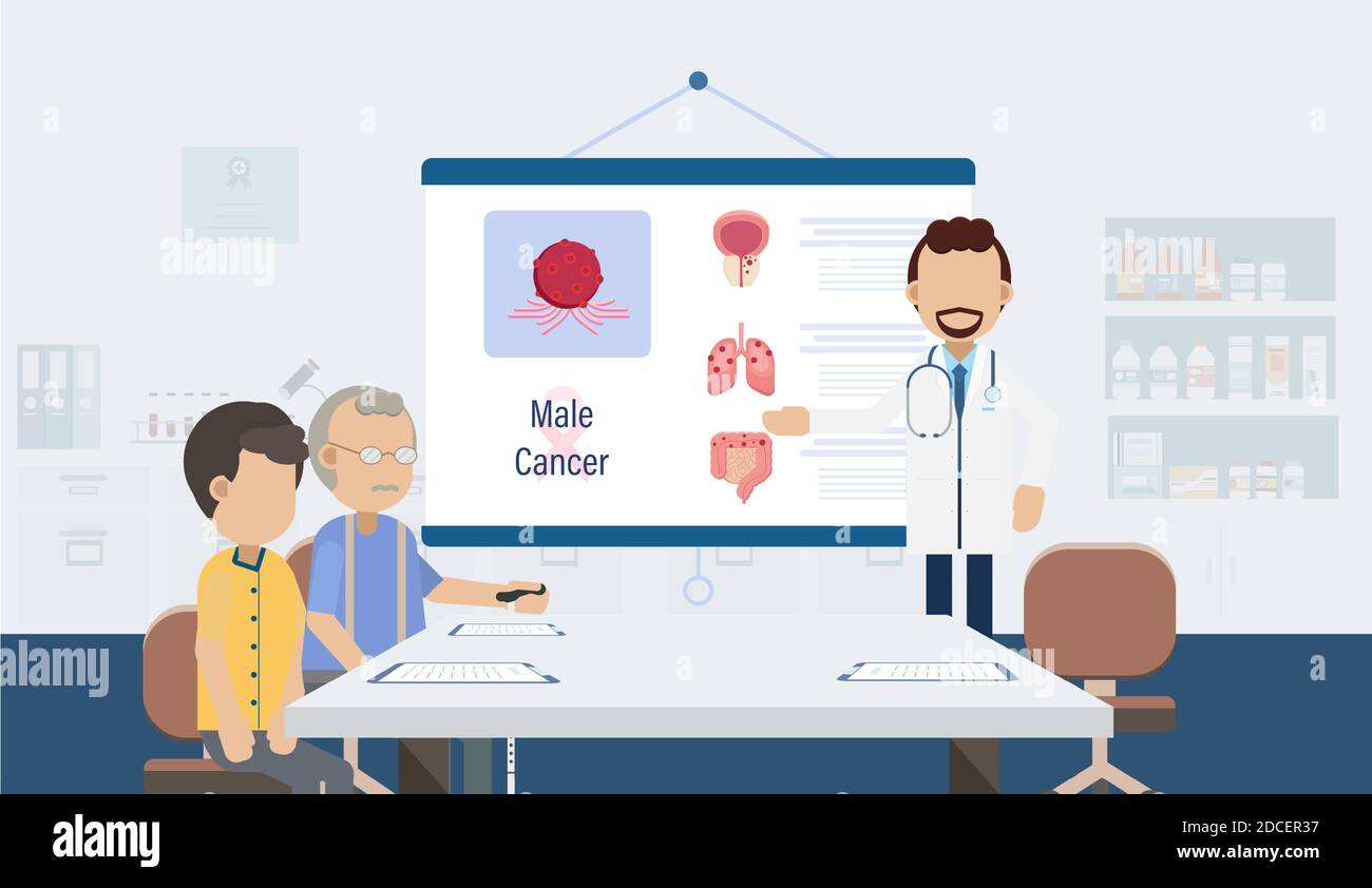 Colorectal cancer illustration Stock Vector Images - Alamy