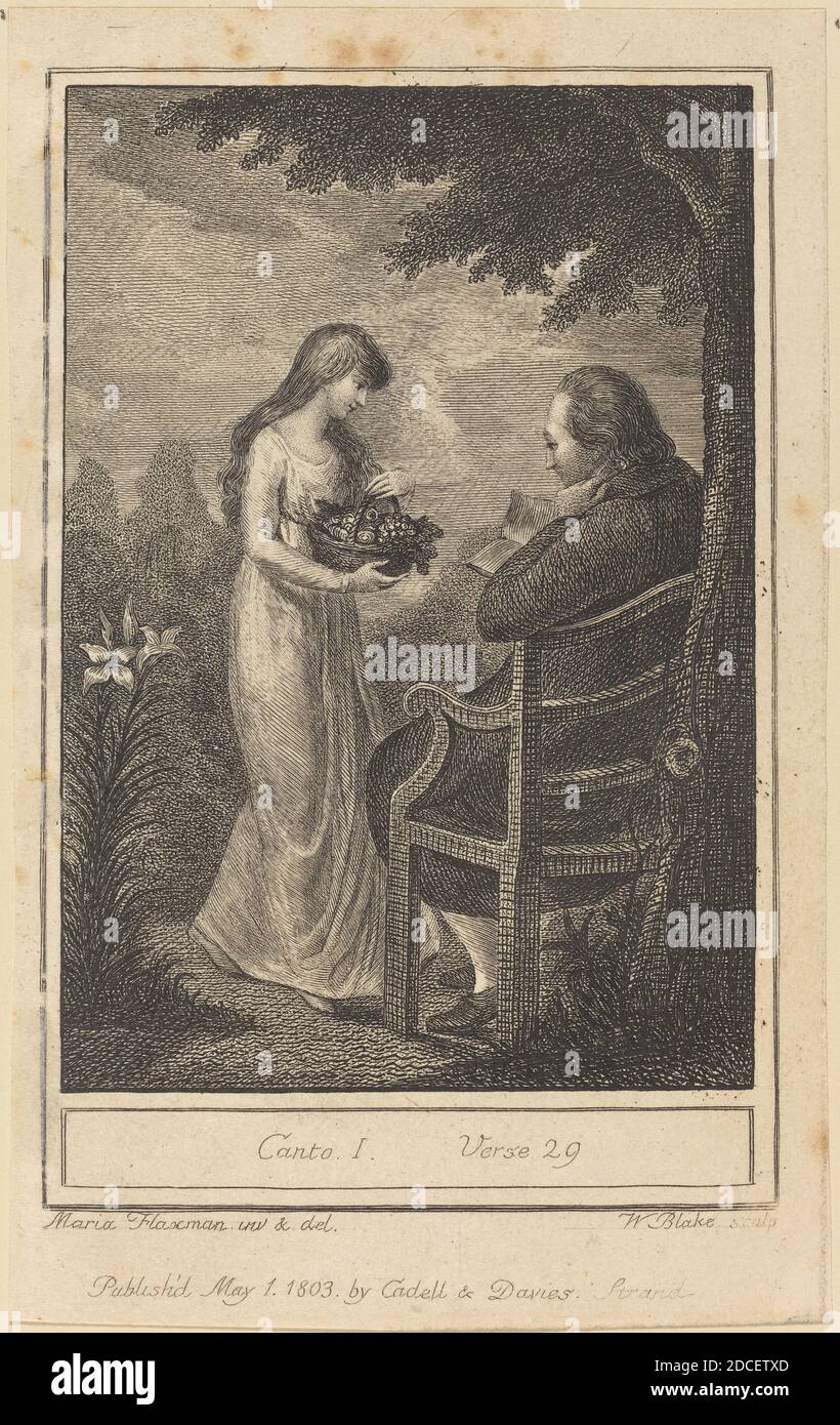 William Blake, (artist), British, 1757 - 1827, Mary Ann Flaxman ...