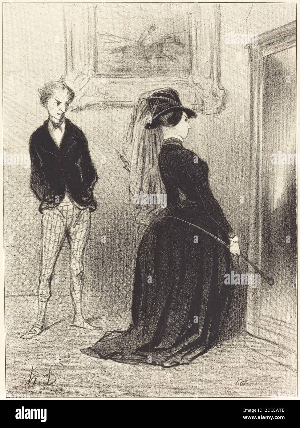 Honoré Daumier, (artist), French, 1808 - 1879, C'est singulier... il ne ...