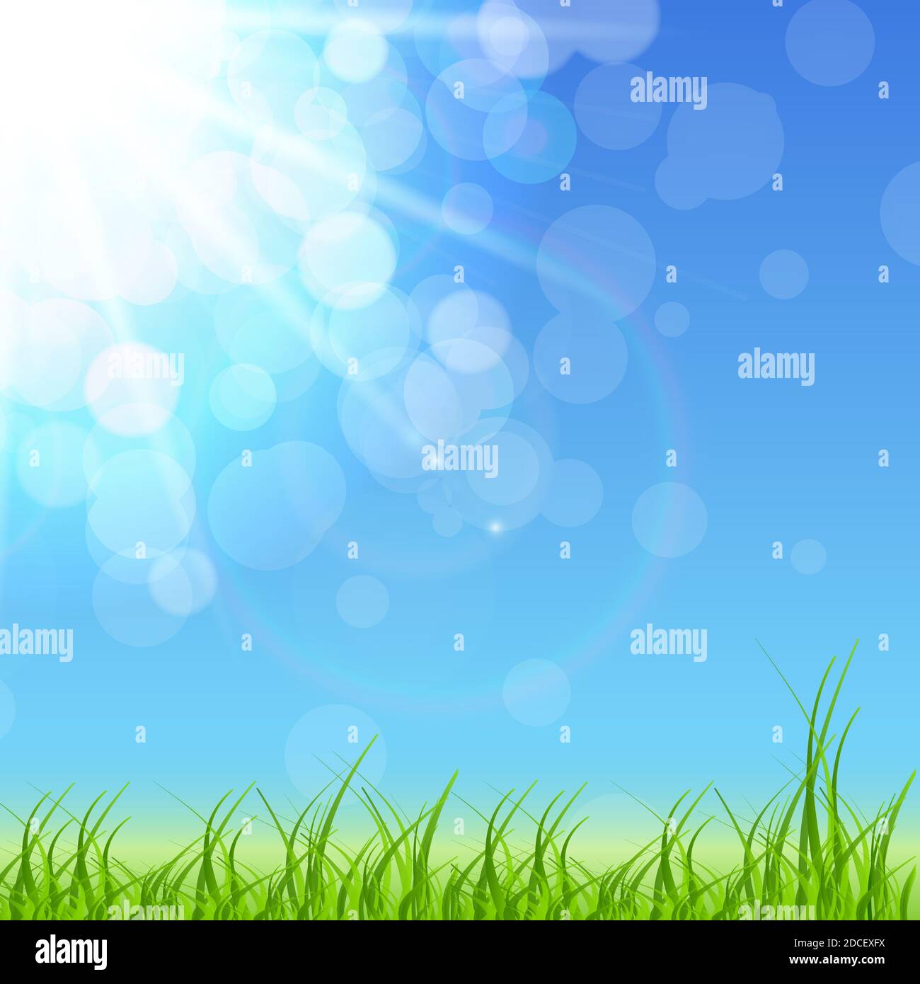 Spring Green on Background. Illustration Stock Photo - Alamy