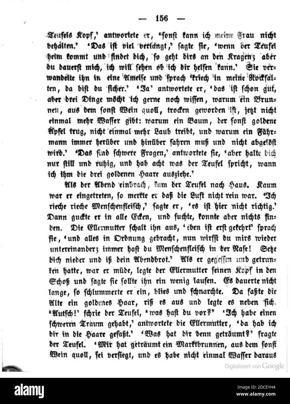 Kinder und Hausmärchen (Grimm) 1857 I 156 Stock Photo - Alamy