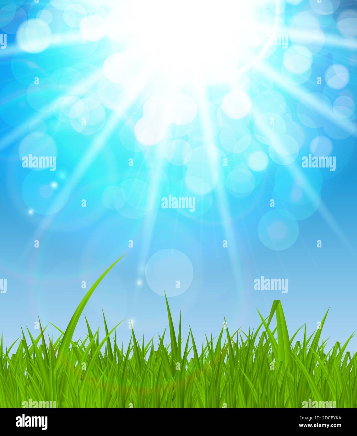 Natural Sunny Background Illustration Stock Photo - Alamy