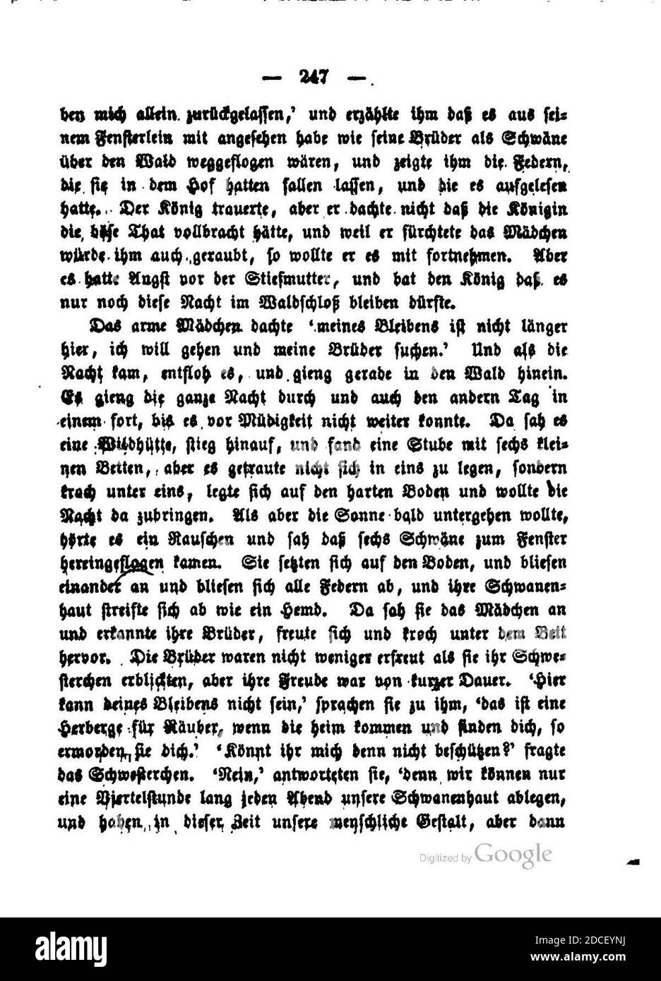 Kinder und Hausmärchen (Grimm) 1857 I 247 Stock Photo - Alamy