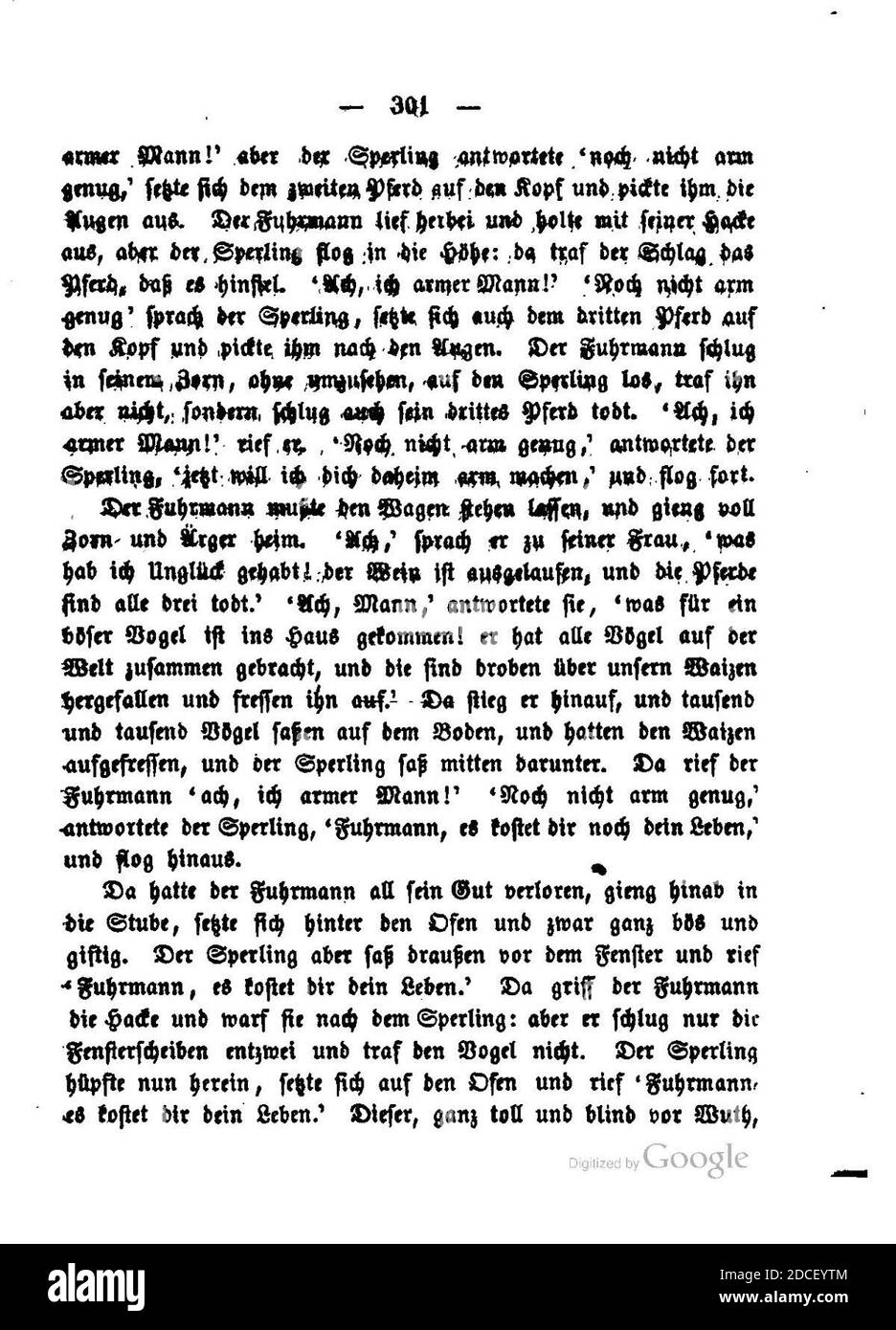 Kinder und Hausmärchen (Grimm) 1857 I 301 Stock Photo - Alamy