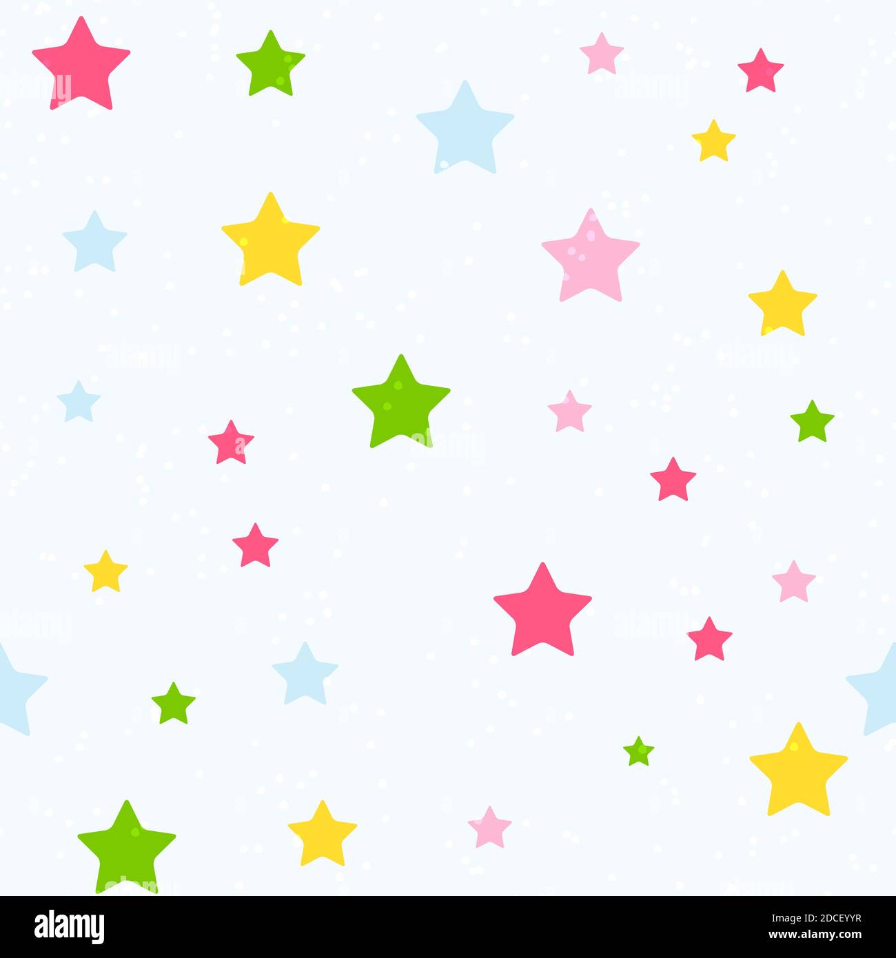 Cute Star Seamless Pattern Background Illustration Stock Photo - Alamy