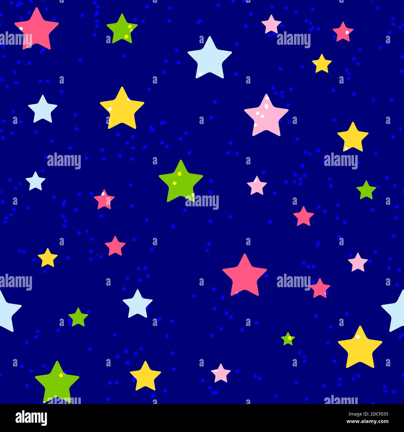 Cute Star Seamless Pattern Background Illustration Stock Photo - Alamy