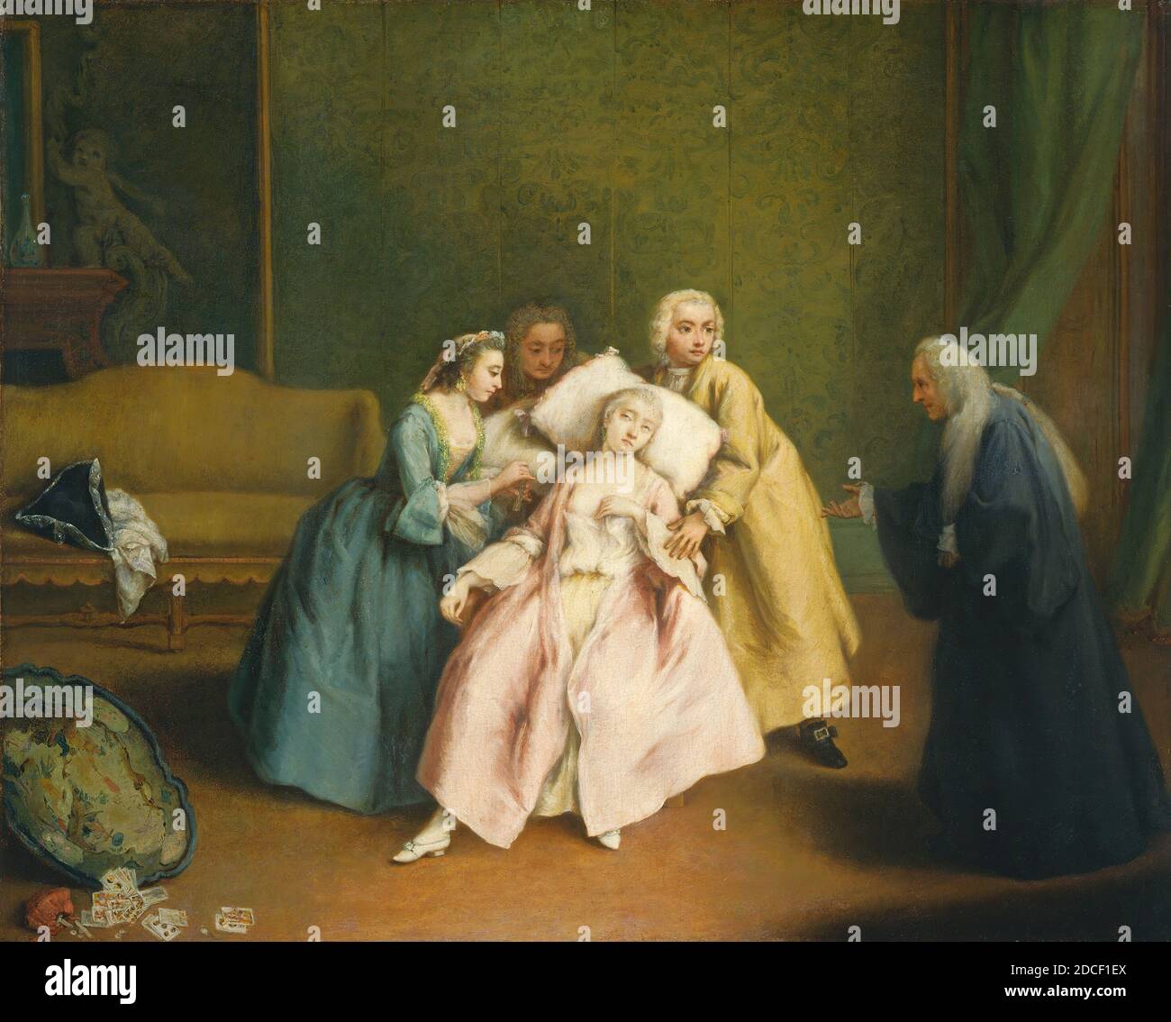 Pietro Longhi, (painter), Venetian, 1702 - 1785, The Faint, c. 1744 ...