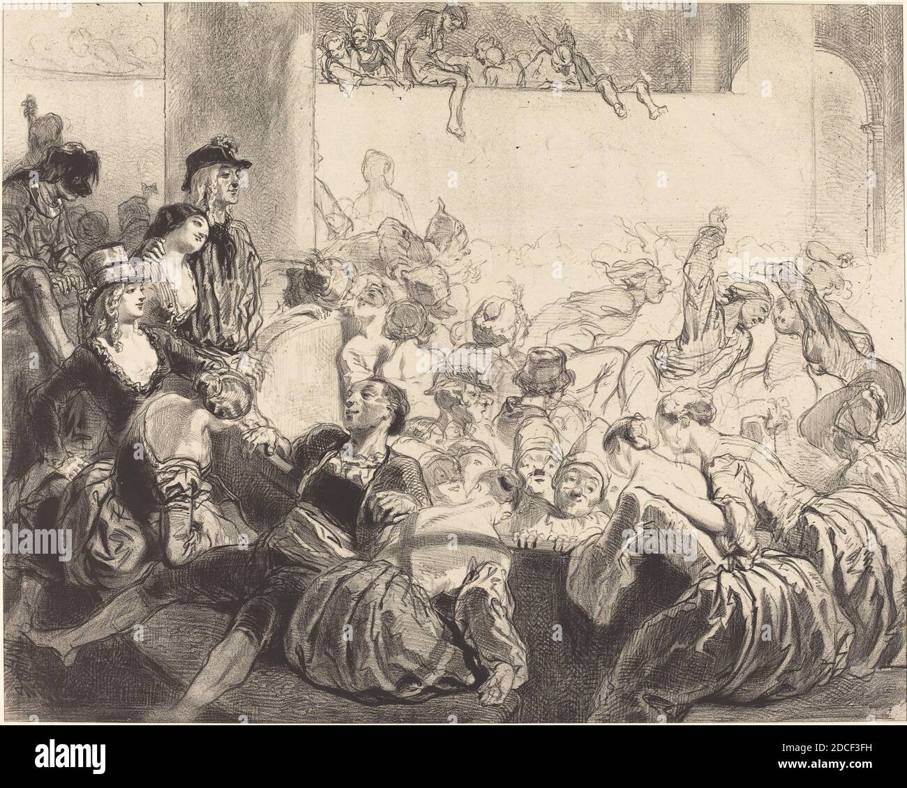 Paul Gavarni, (artist), French, 1804 - 1866, The Masked Ball ...