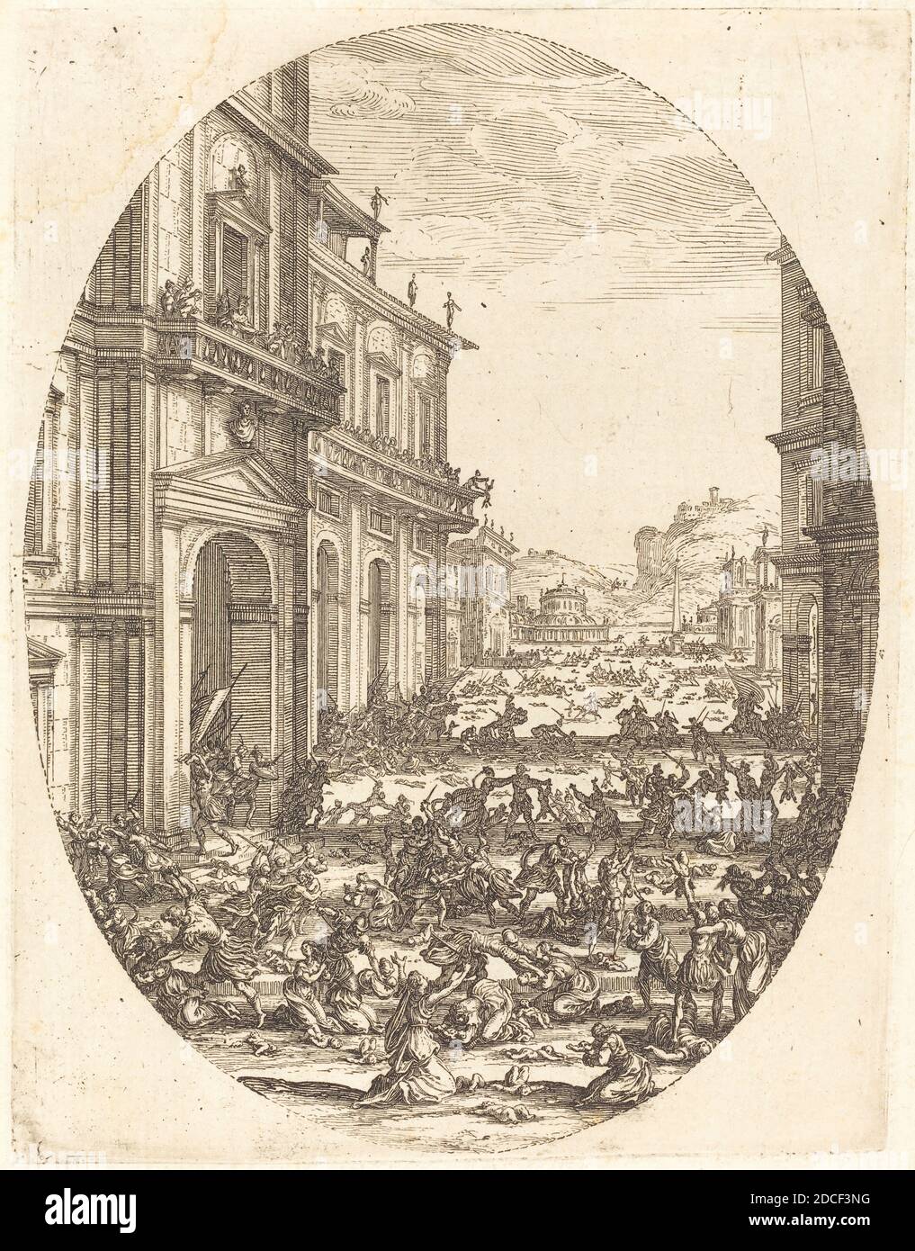 Jacques Callot, (artist), French, 1592 - 1635, The Massacre of the ...