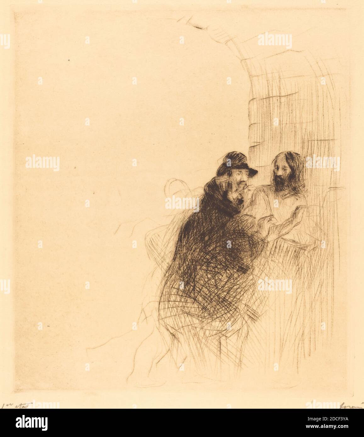 Jean-Louis Forain, (artist), French, 1852 - 1931, The Meeting under the ...