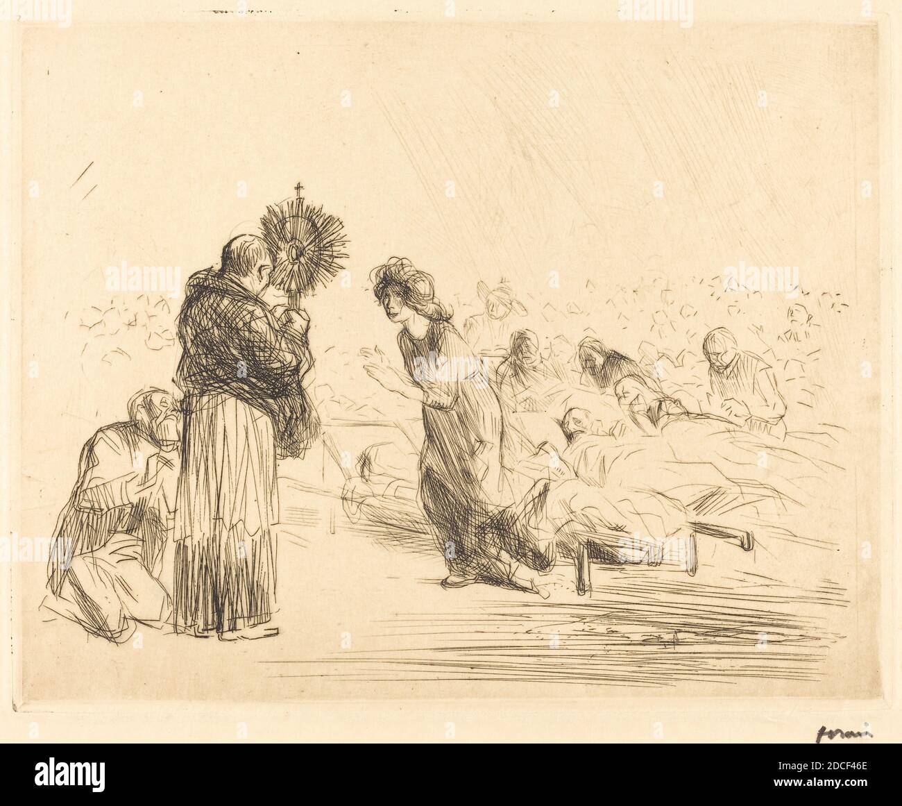 Jean-Louis Forain, (artist), French, 1852 - 1931, The Miracle before ...