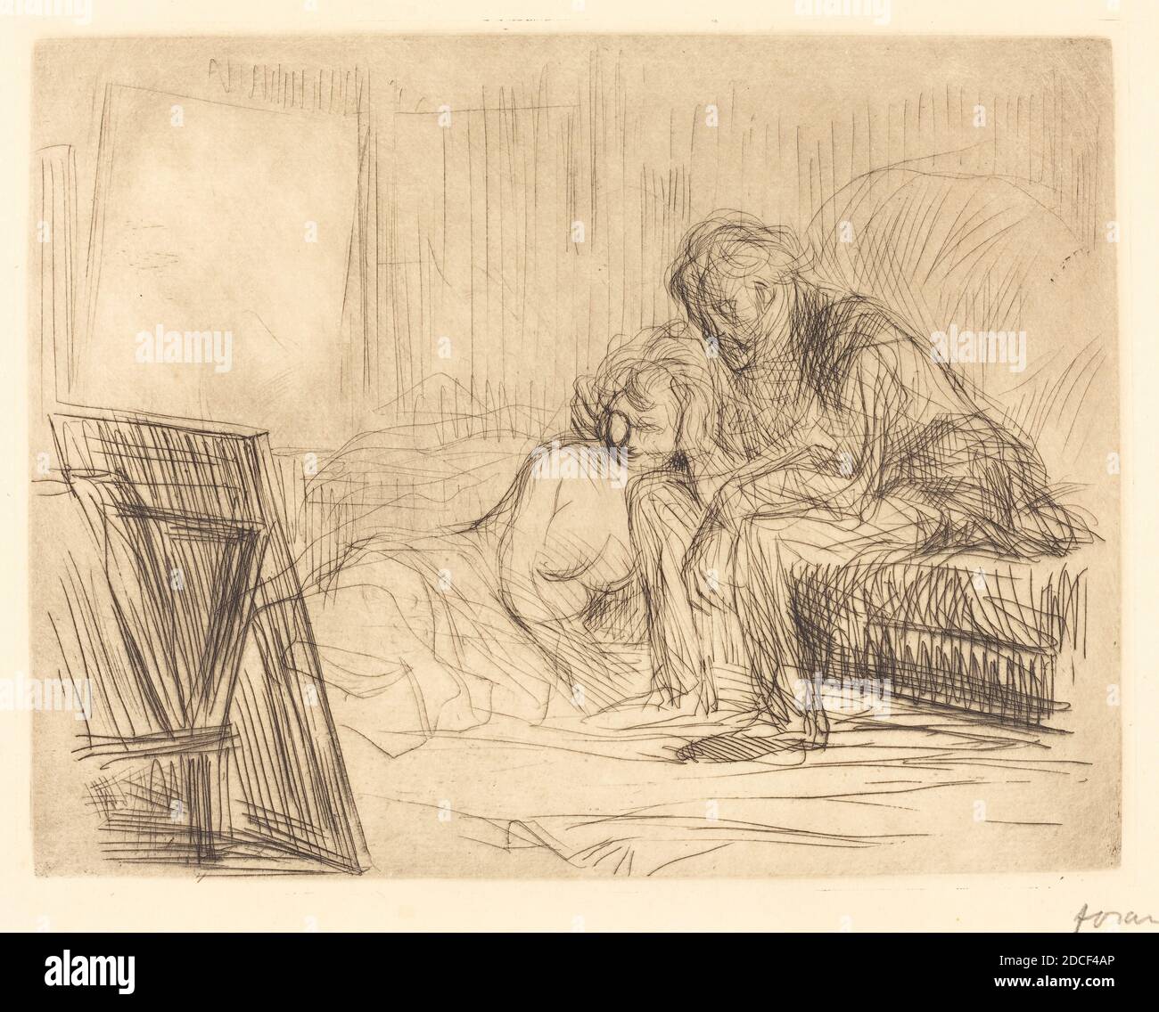 Jean-Louis Forain, (artist), French, 1852 - 1931, The Model's Rest ...