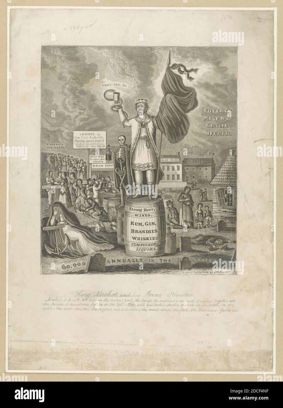 King Alcohol, and his Prime Minister - designed & engraved by J.W ...