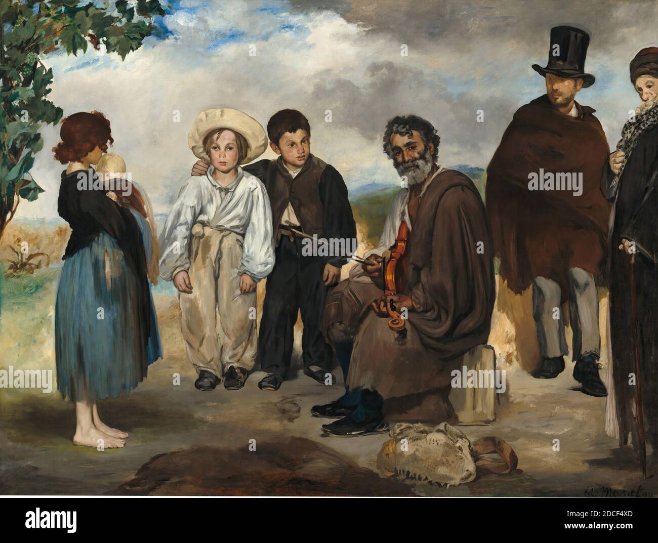 The old musician 1862 oil on canvas hi-res stock photography and images ...