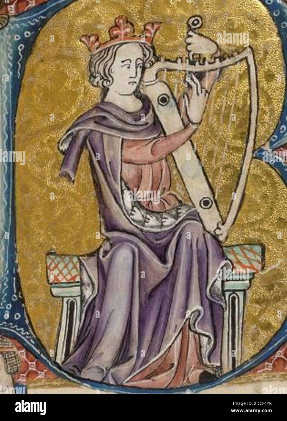 King David Playing the Harp The Luttrell Psalter 1325-1340 (35647561753 ...