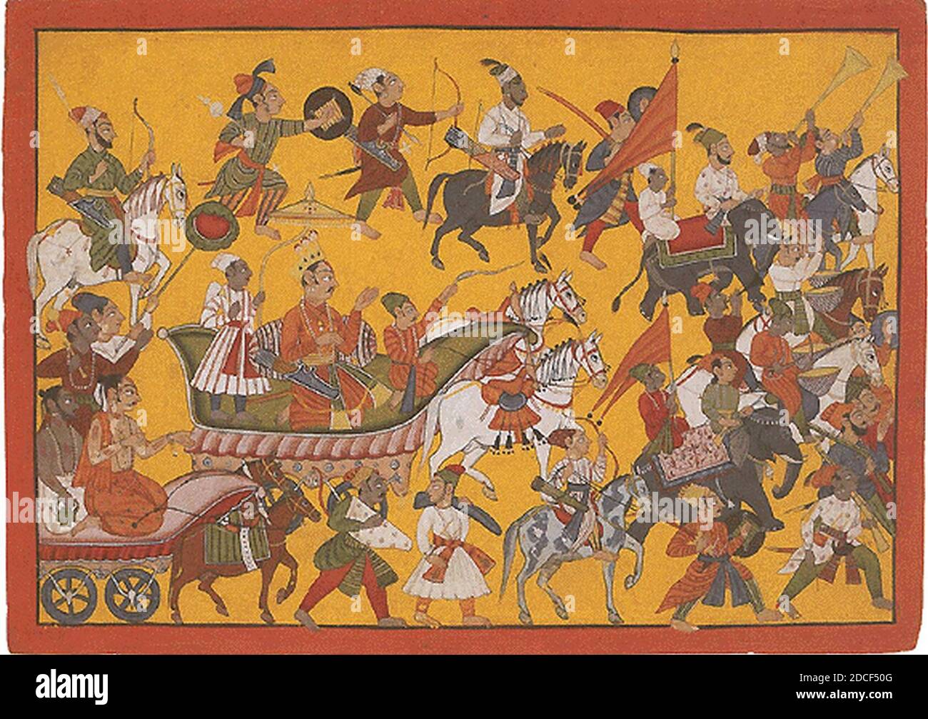 King Dasarath goes to Rama's Wedding Stock Photo - Alamy