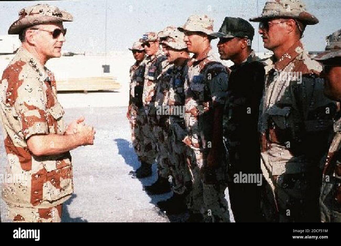 King Fahd International Airport - Gen Michael Dugan visits 354th Stock ...