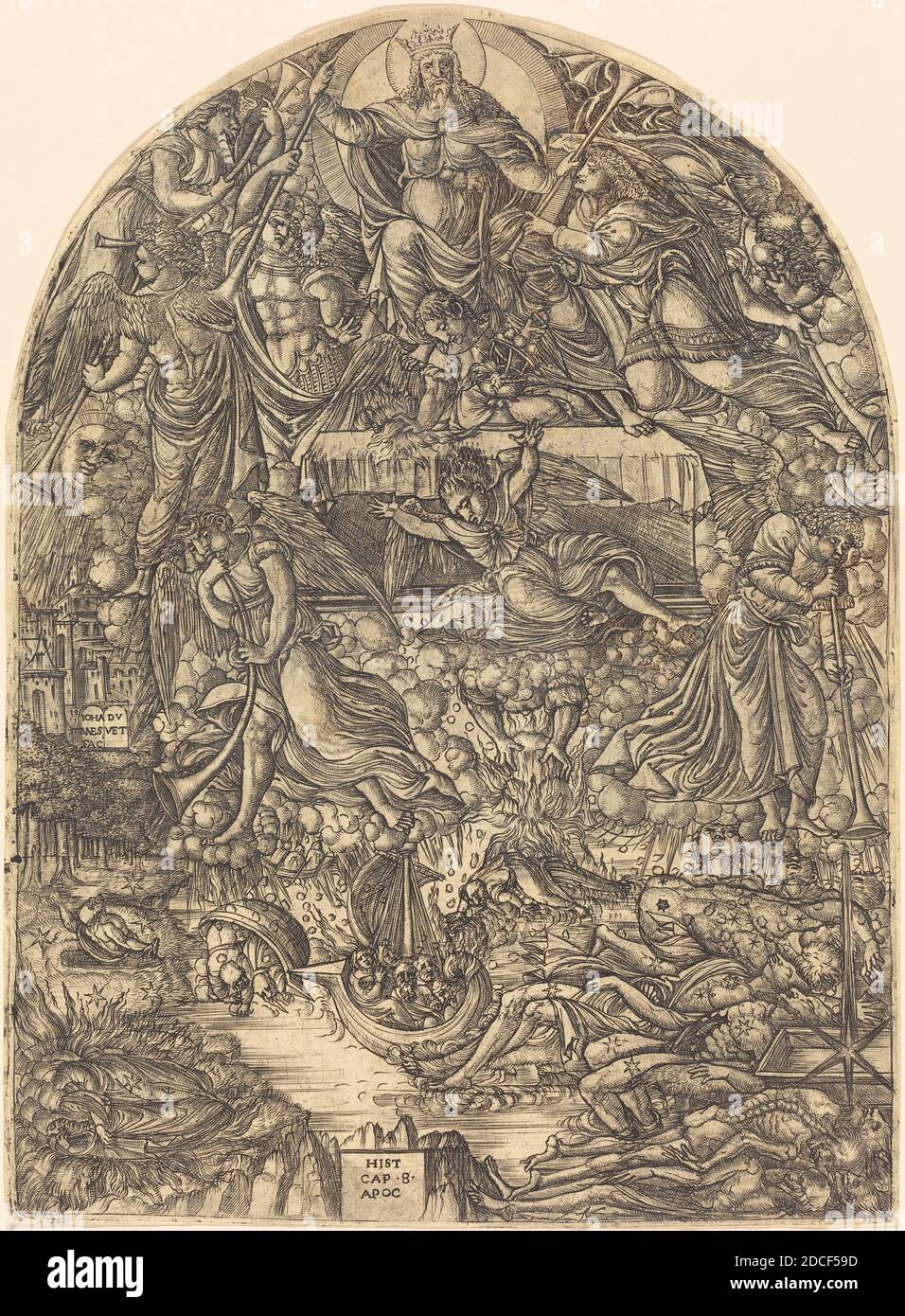 Jean Duvet, (artist), French, 1485 - c. 1570, The Opening of the ...