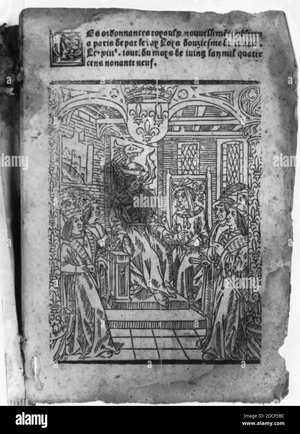 King Louis XII in court Stock Photo - Alamy