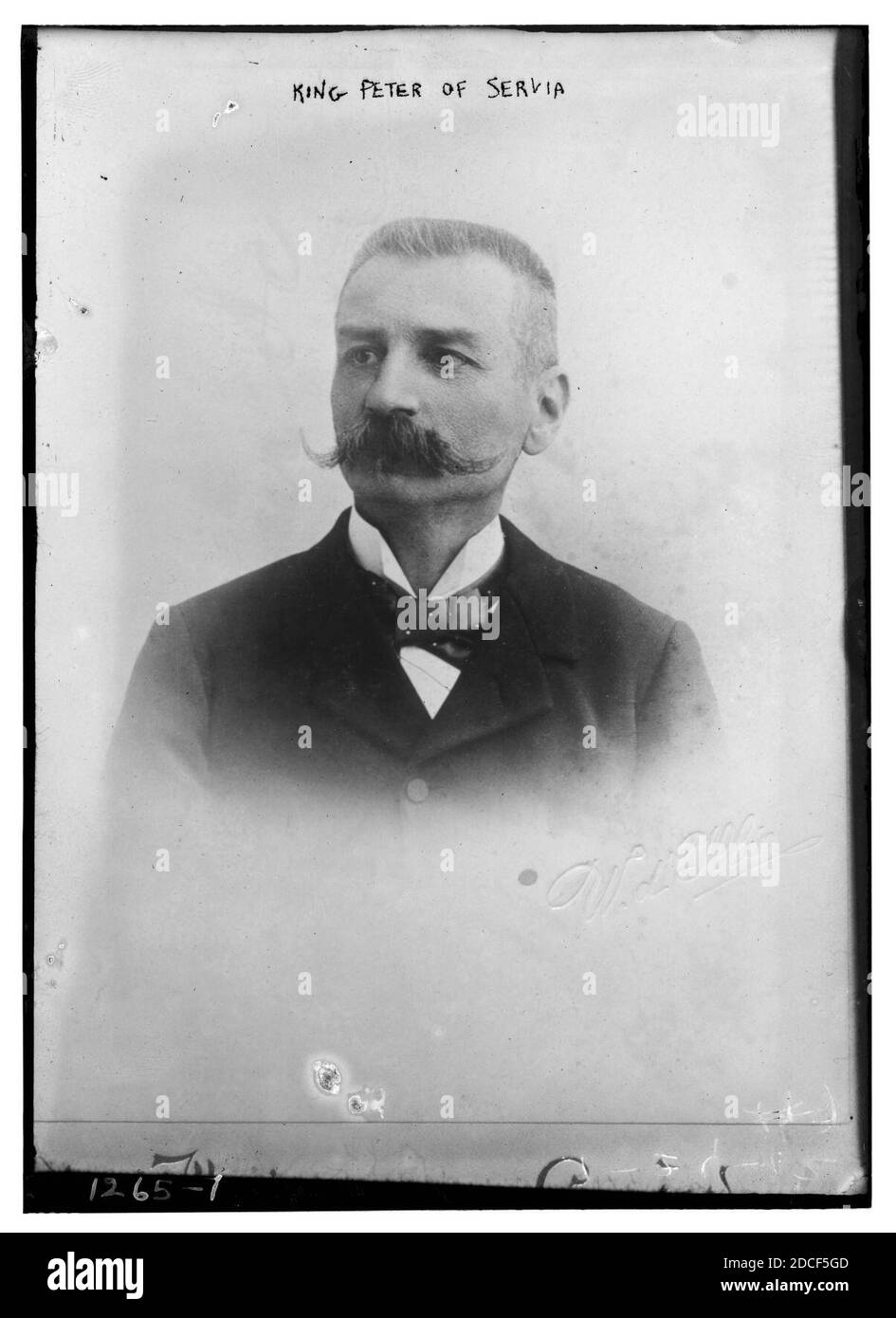King Peter of Serbia Stock Photo - Alamy
