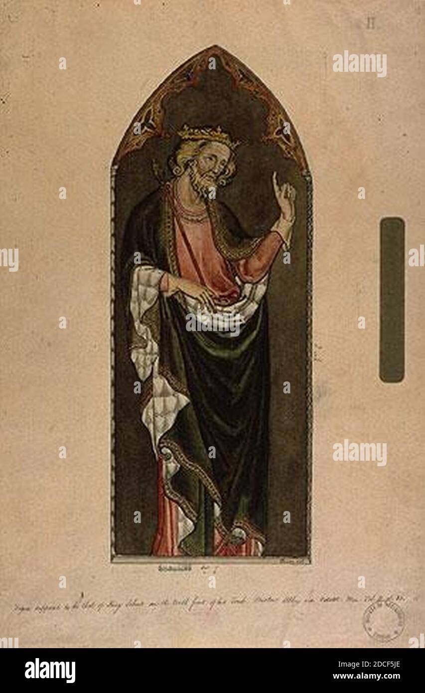 King Sebert from his Monument in Westminster Abbey where I drew the ...