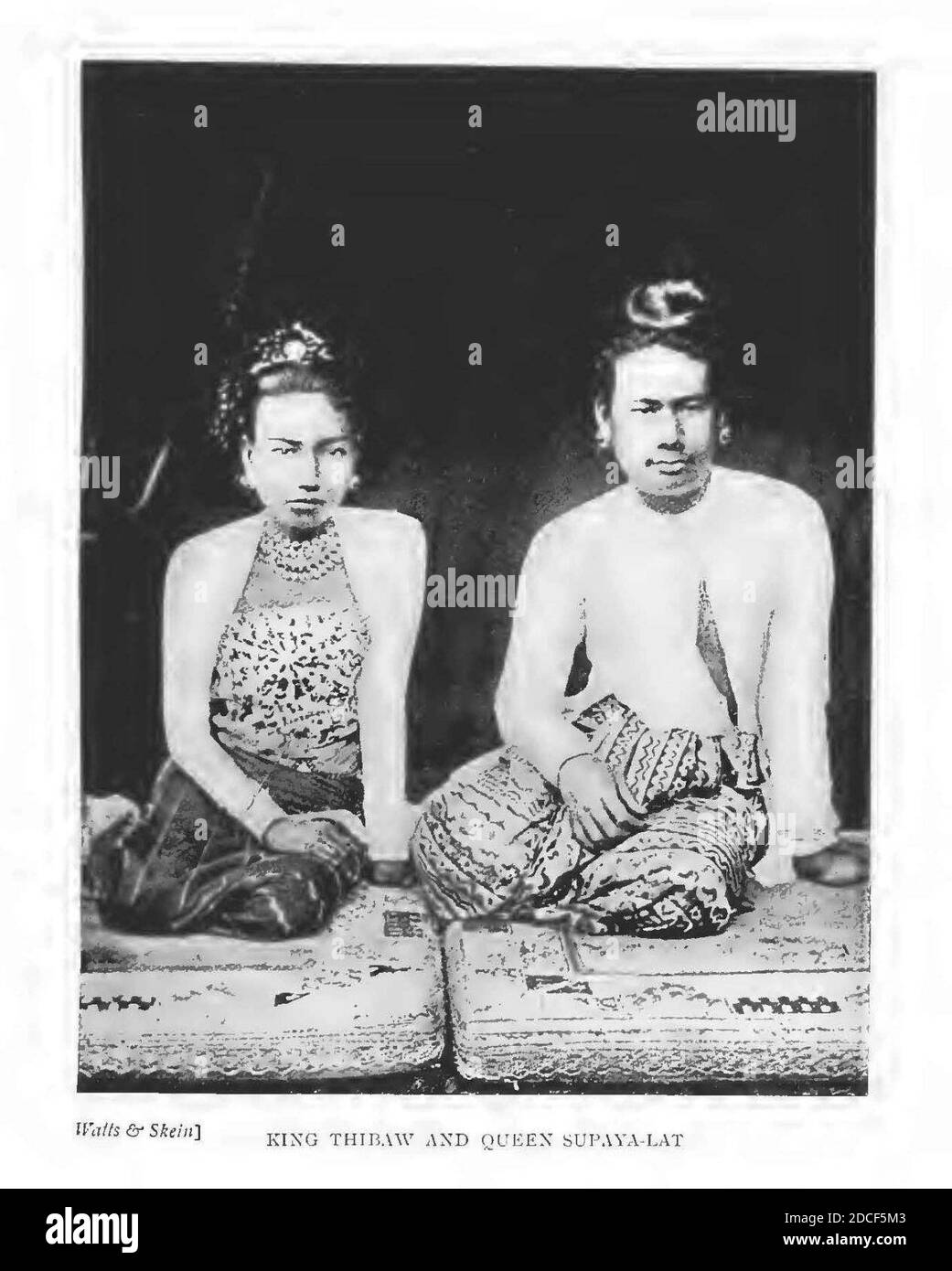 King Thibaw and Queen SupayaLat Stock Photo - Alamy