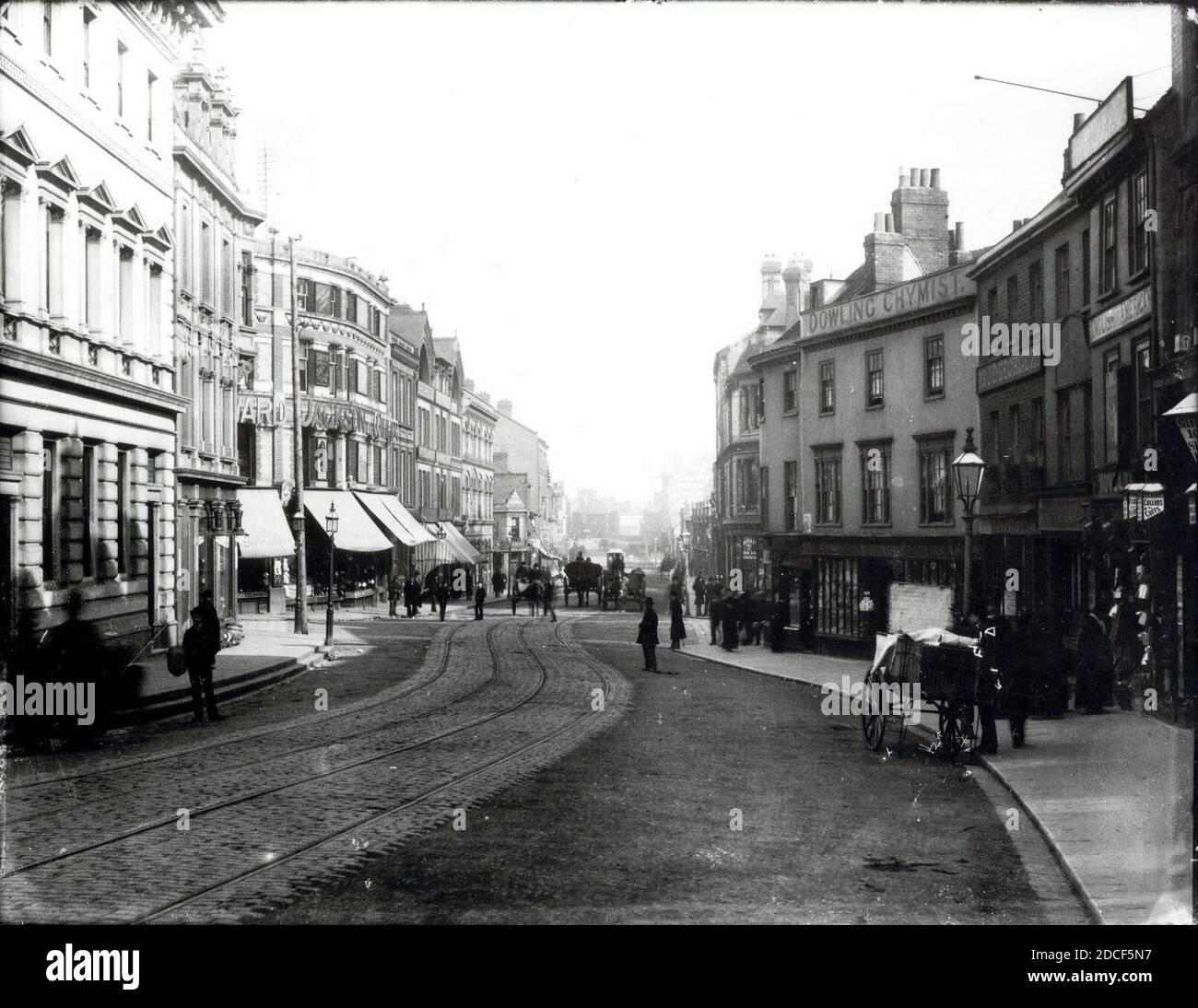 King Street, Reading, c. 1880 Stock Photo - Alamy