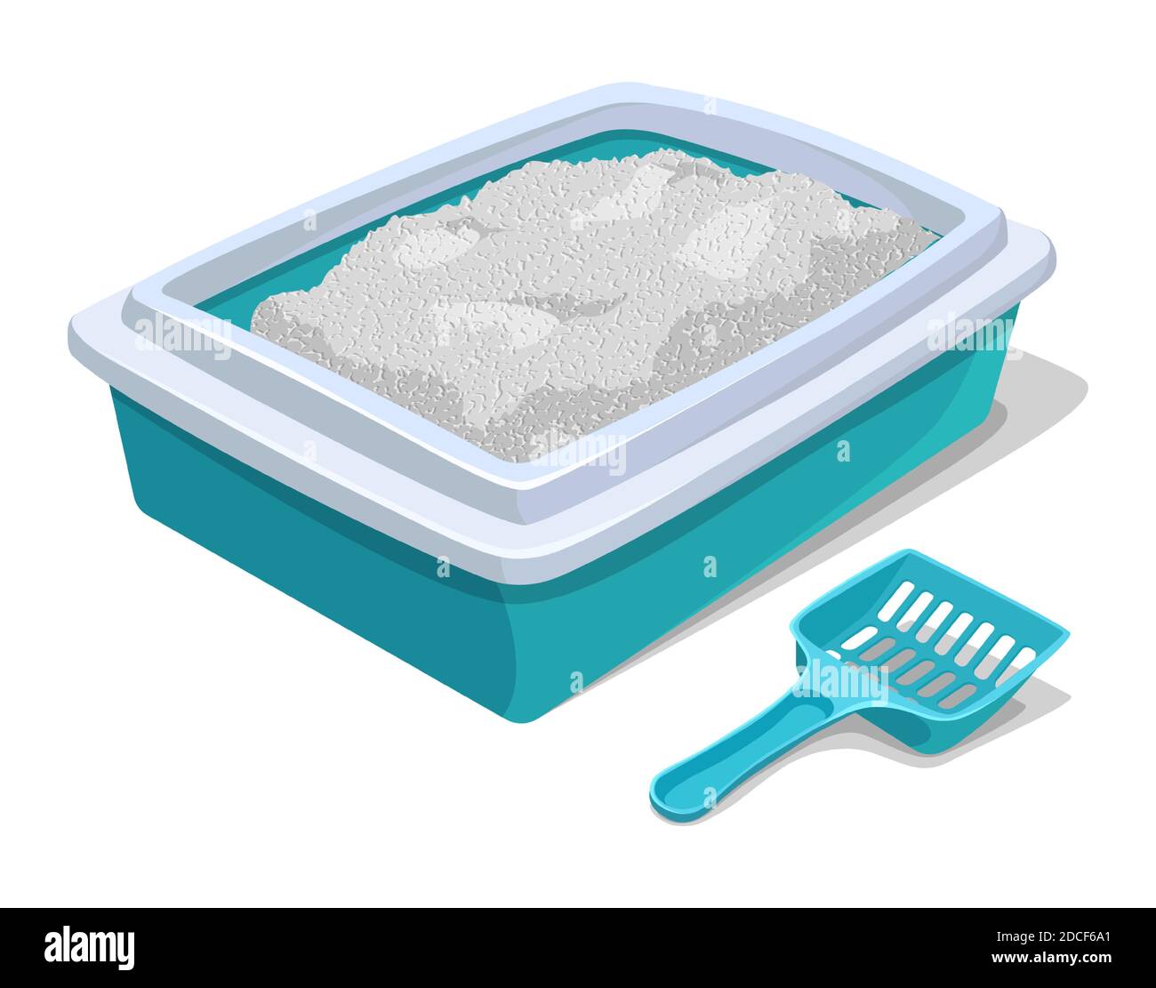 Vector cartoon style cat or dog toilet. Isolated white background Stock ...