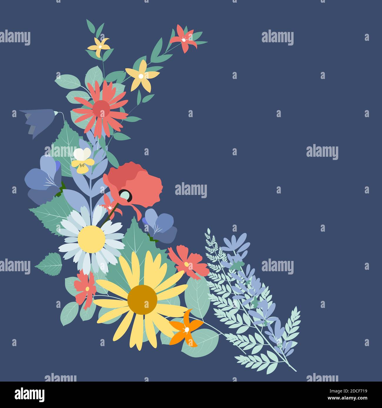 Abstract Natural Spring Background with Flowers and Leaves ...