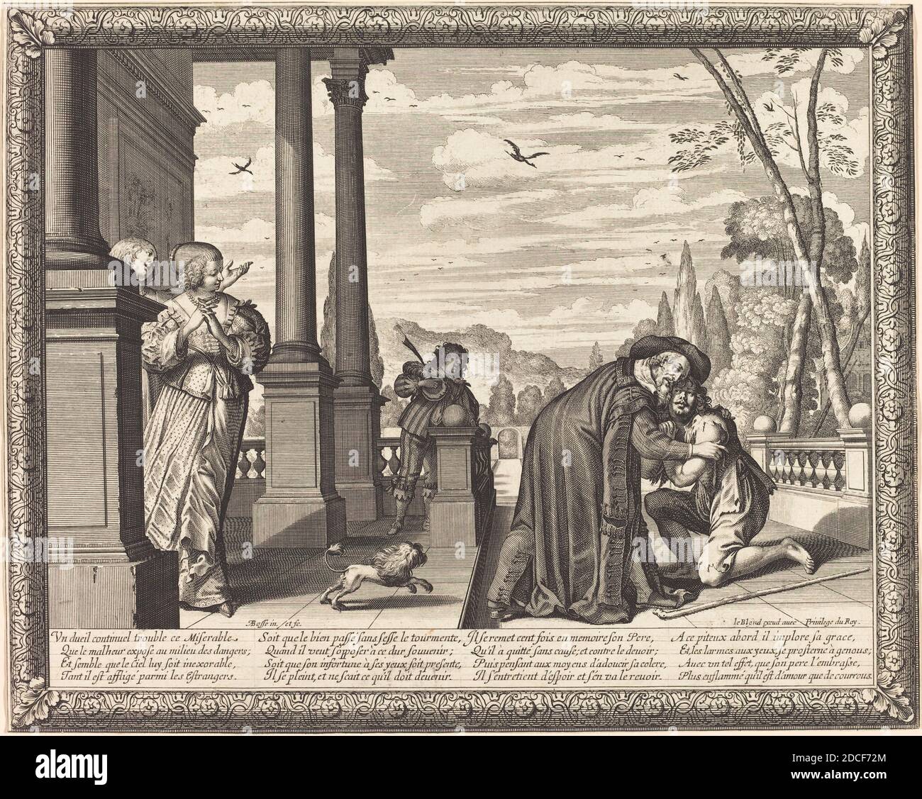 Abraham Bosse, (artist), French, 1602 - 1676, The Prodigal Son Received ...