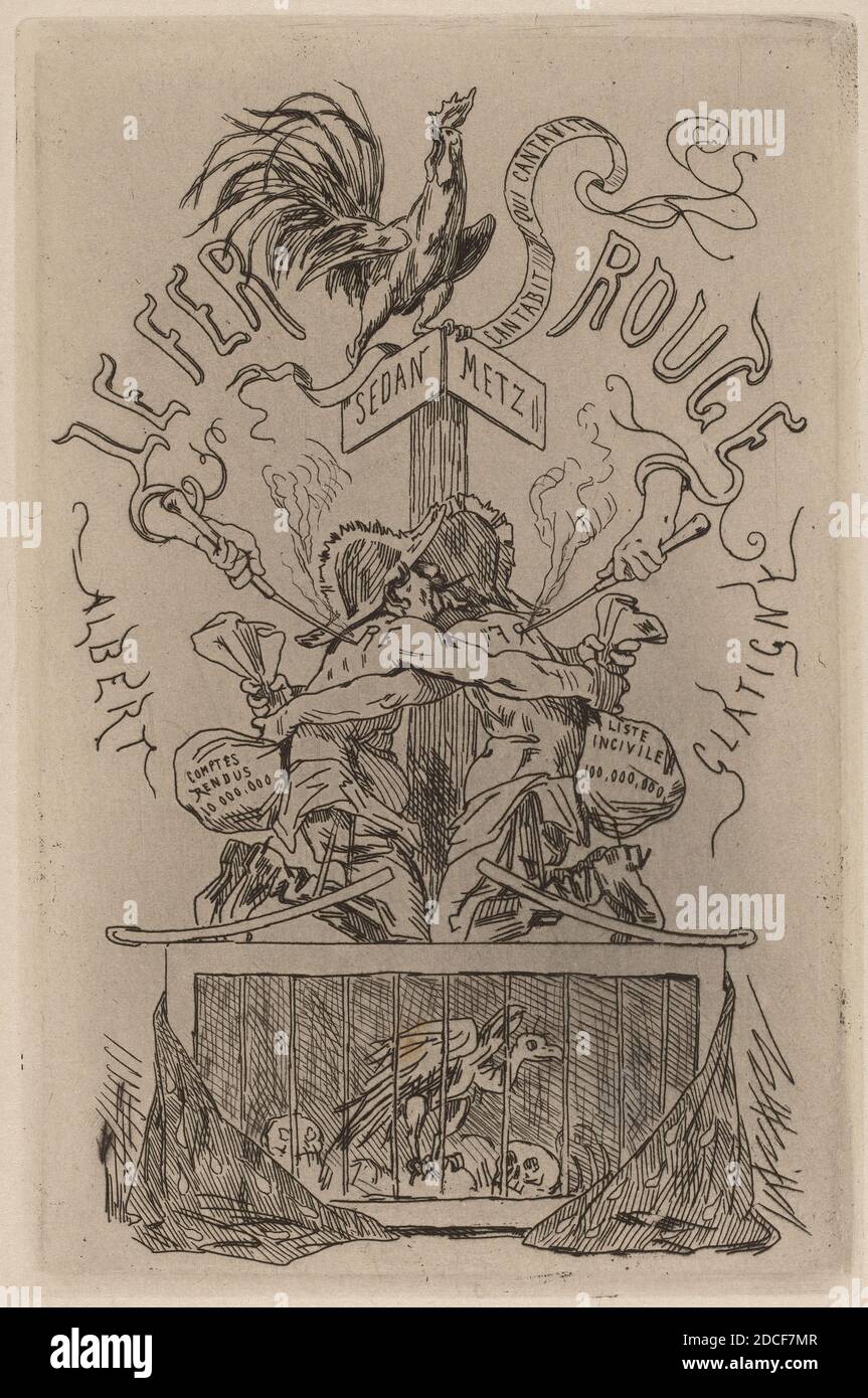 Félicien Rops, (artist), Belgian, 1833 - 1898, The Red Iron (Le Fer ...