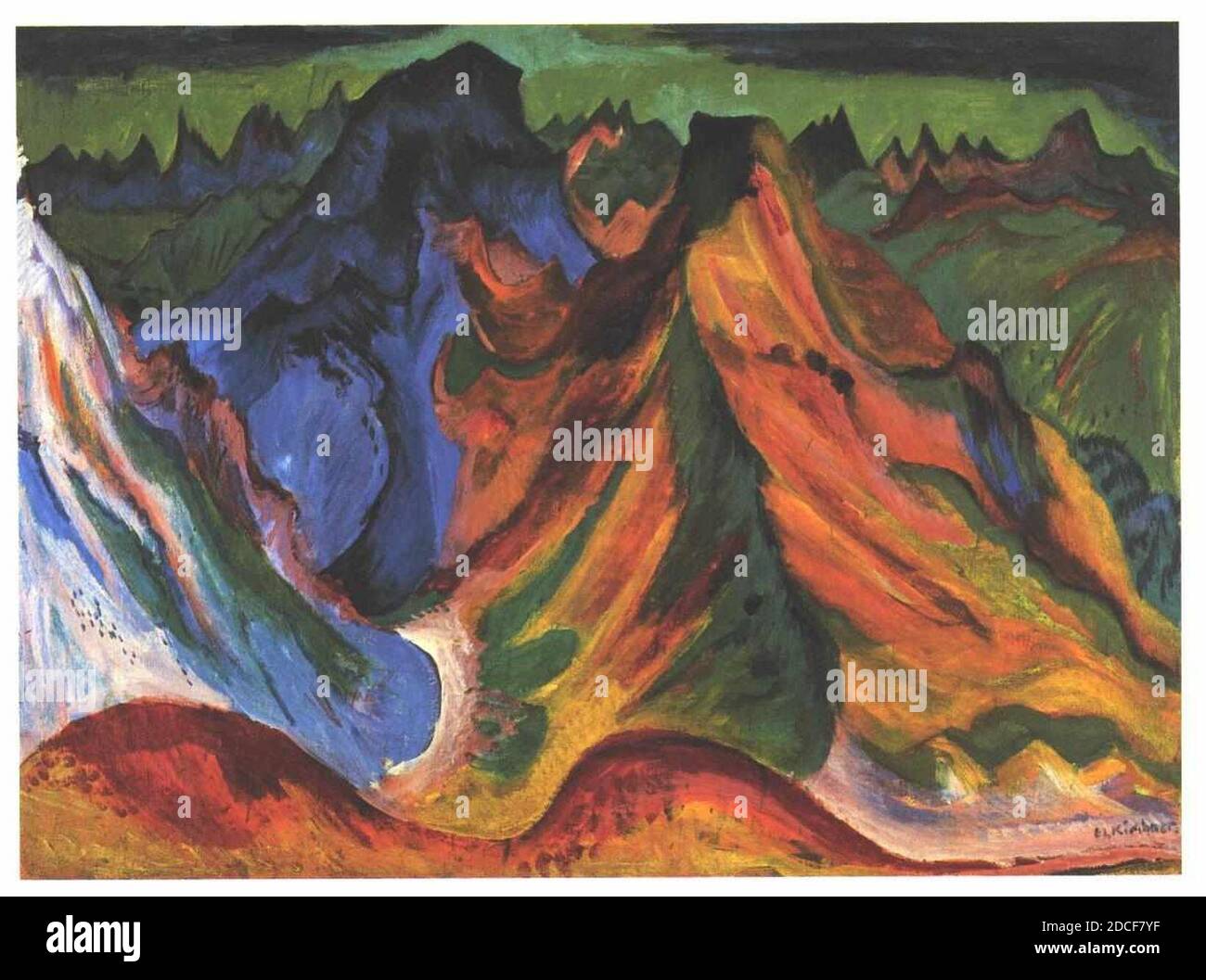 Kirchner - Der Berg Stock Photo - Alamy