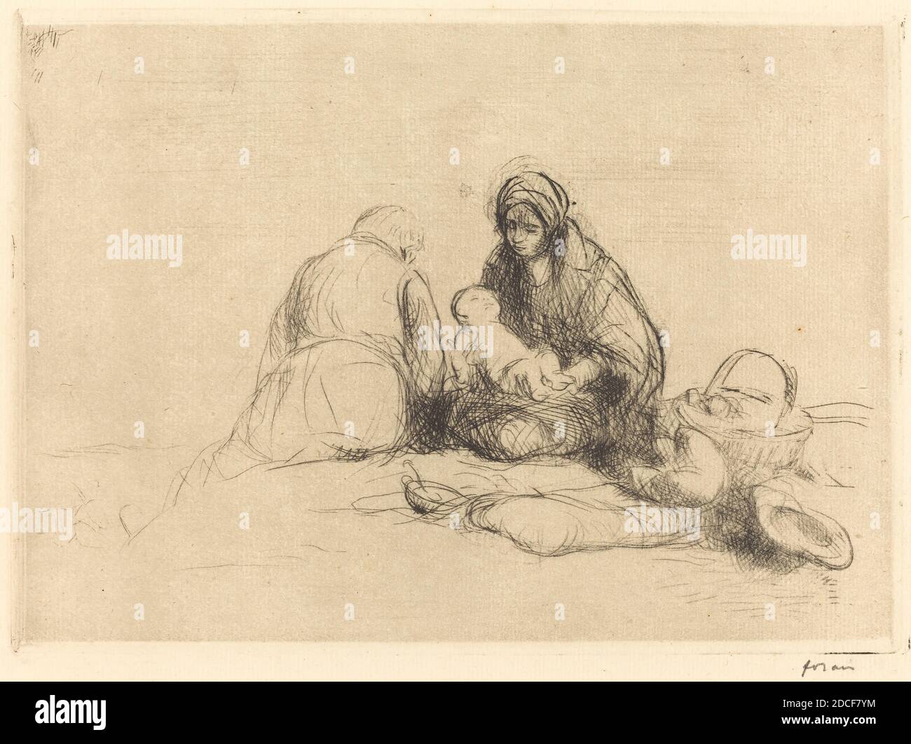 Jean-Louis Forain, (artist), French, 1852 - 1931, The Rest on the ...