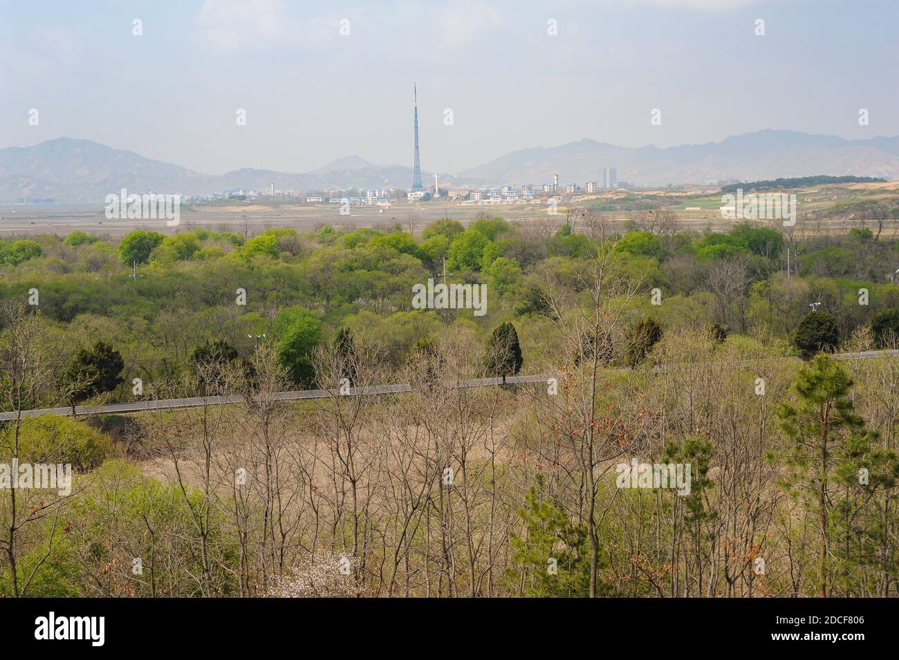 02.05.2013, Panmunjom, Korea, Asia - Looking from the South Korean side ...