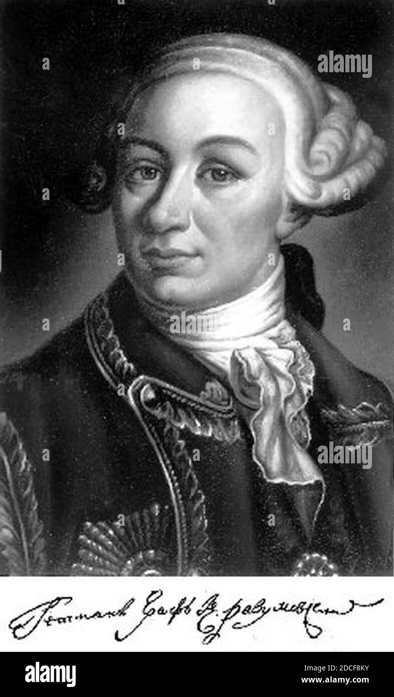 Kirill Razumovsky (engraving Stock Photo - Alamy