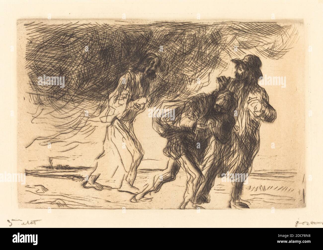 Jean-Louis Forain, (artist), French, 1852 - 1931, The Road to Emmaus ...