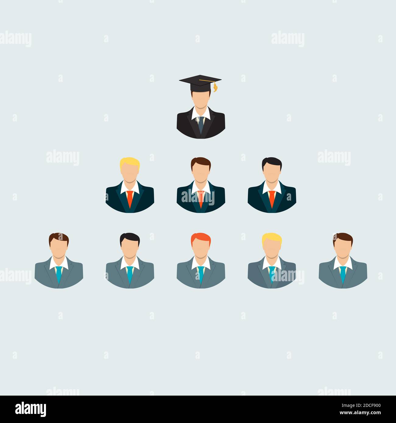 Hard and Long Way to the Doctor of Philosophy Degree PHD Illustration ...