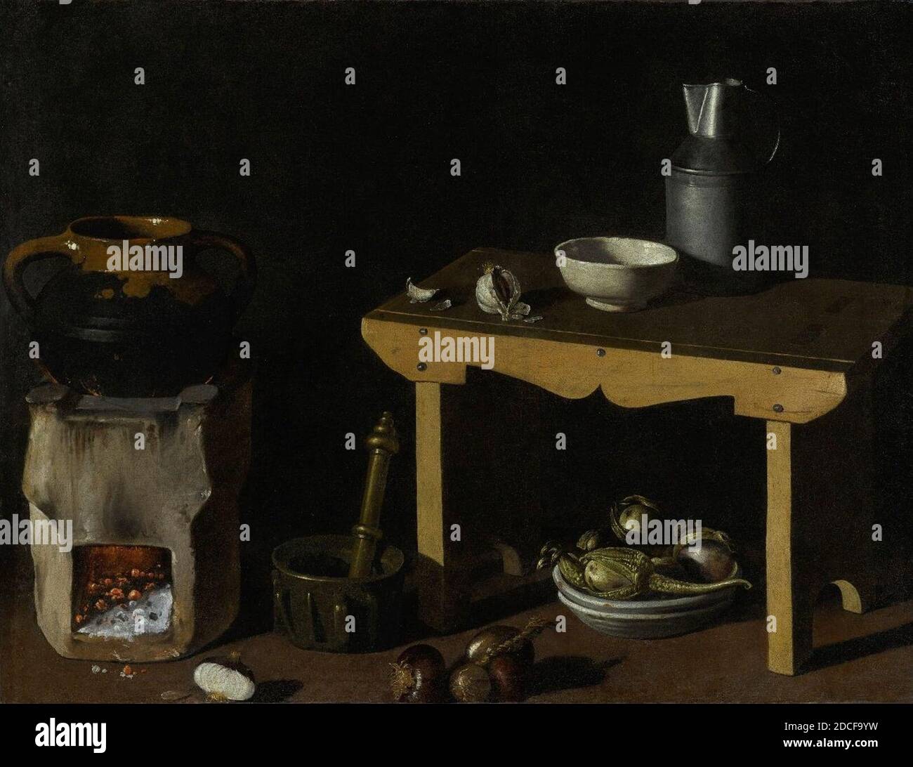 Kitchen Still Life attributed to Diego Velázquez Stock Photo - Alamy