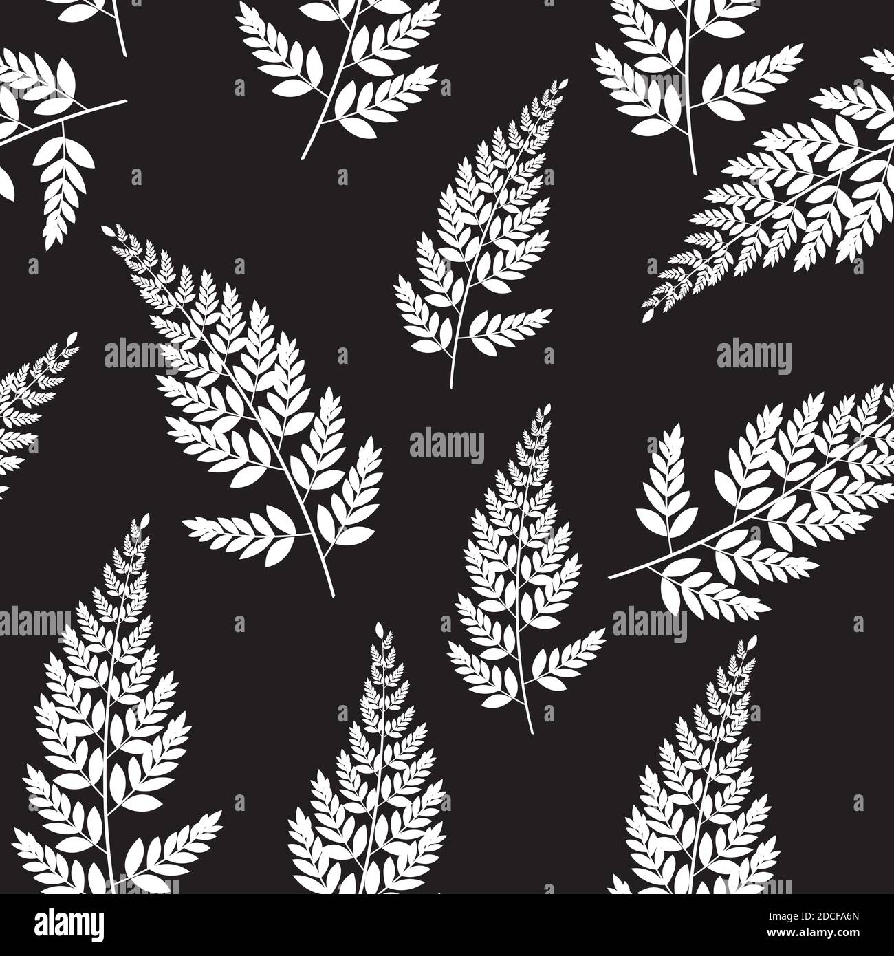 Abstract Natural Spring Seamless Pattern Background with Leaves ...