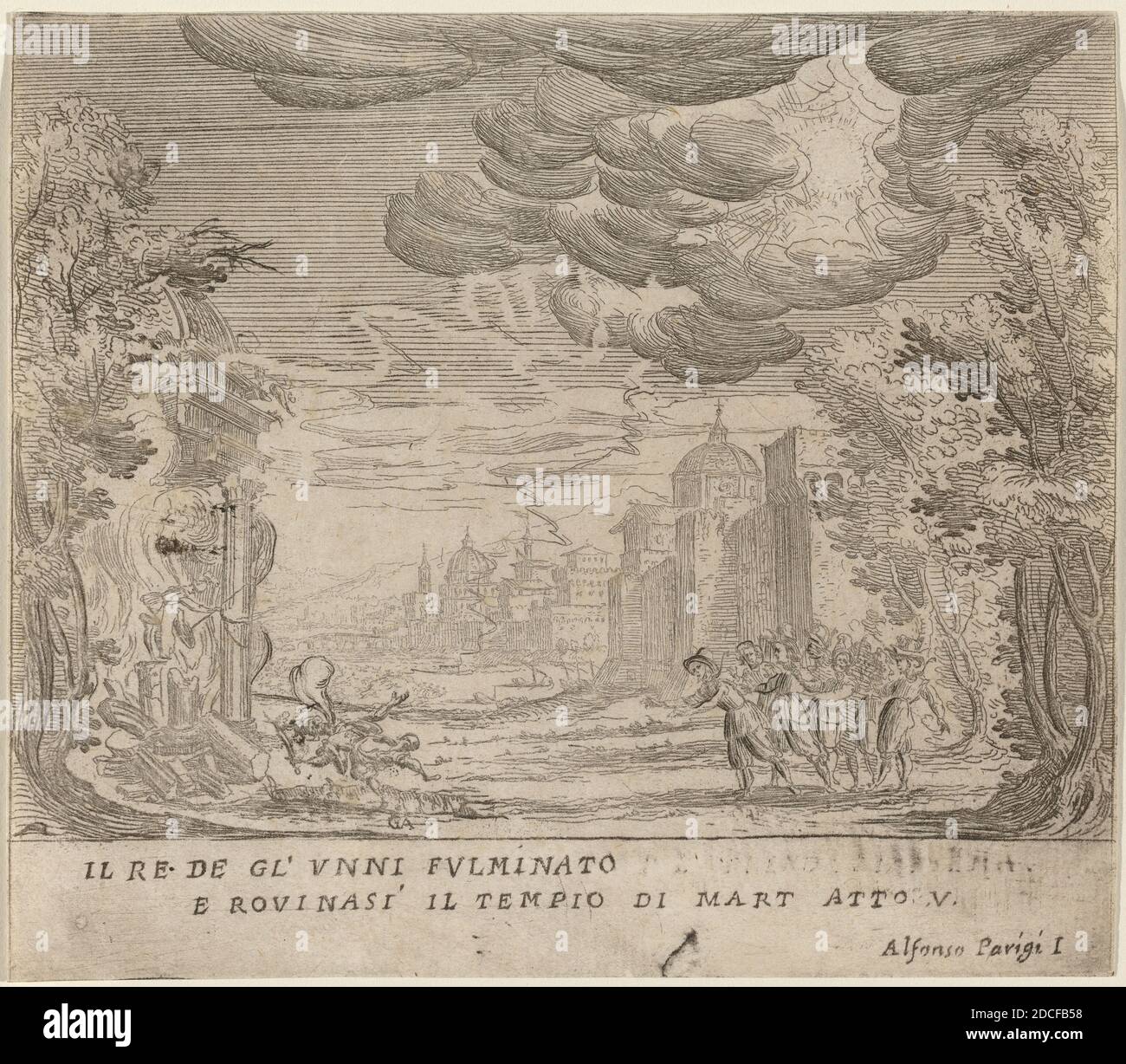 Alfonso Parigi II, (artist), Florentine, 1606 - 1656, The Striking of ...