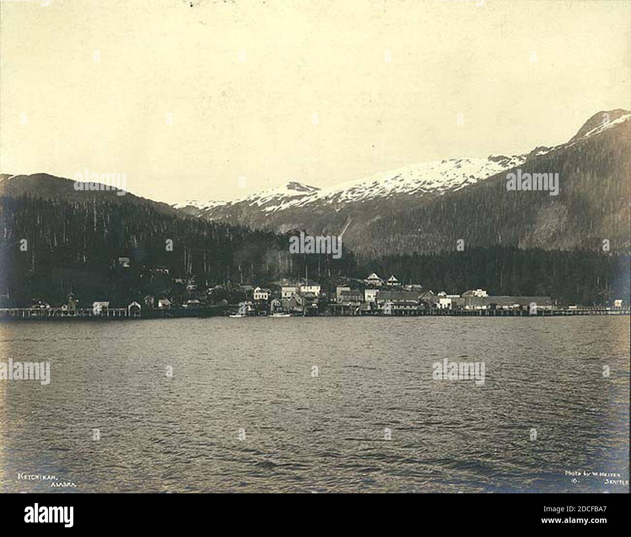 Ketchikan from the water Alaska ca 1900 (HESTER 53 Stock Photo - Alamy