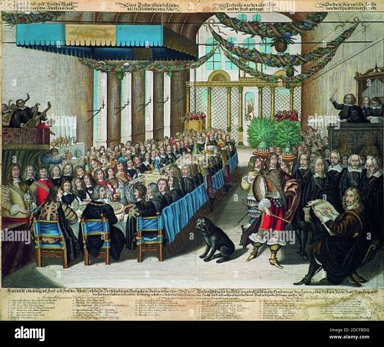 Kilian Wolfgang - Das Friedensmahl des Kurfürsten Karl Gustav von der ...