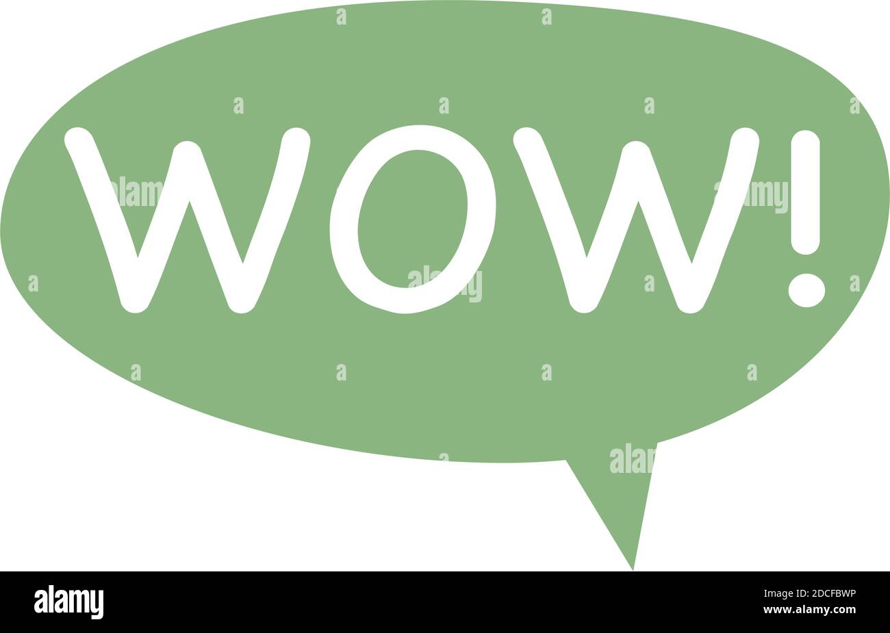 speech bubble with wow word vector illustration design Stock Vector ...