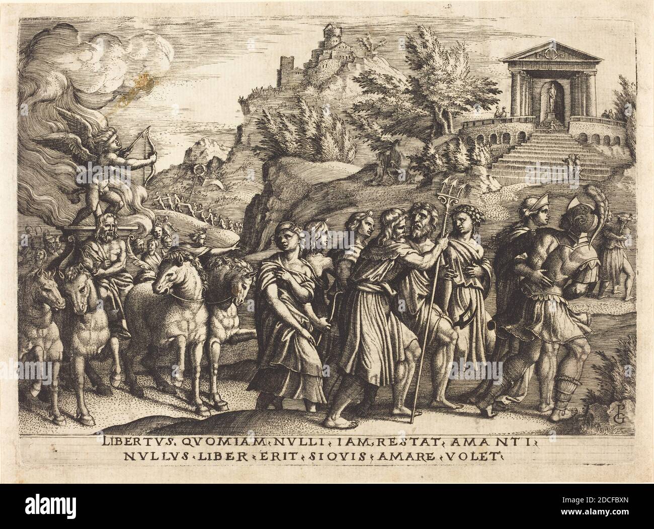 Georg Pencz, (artist), German, c. 1500 - 1550, The Triumph of Love, The ...