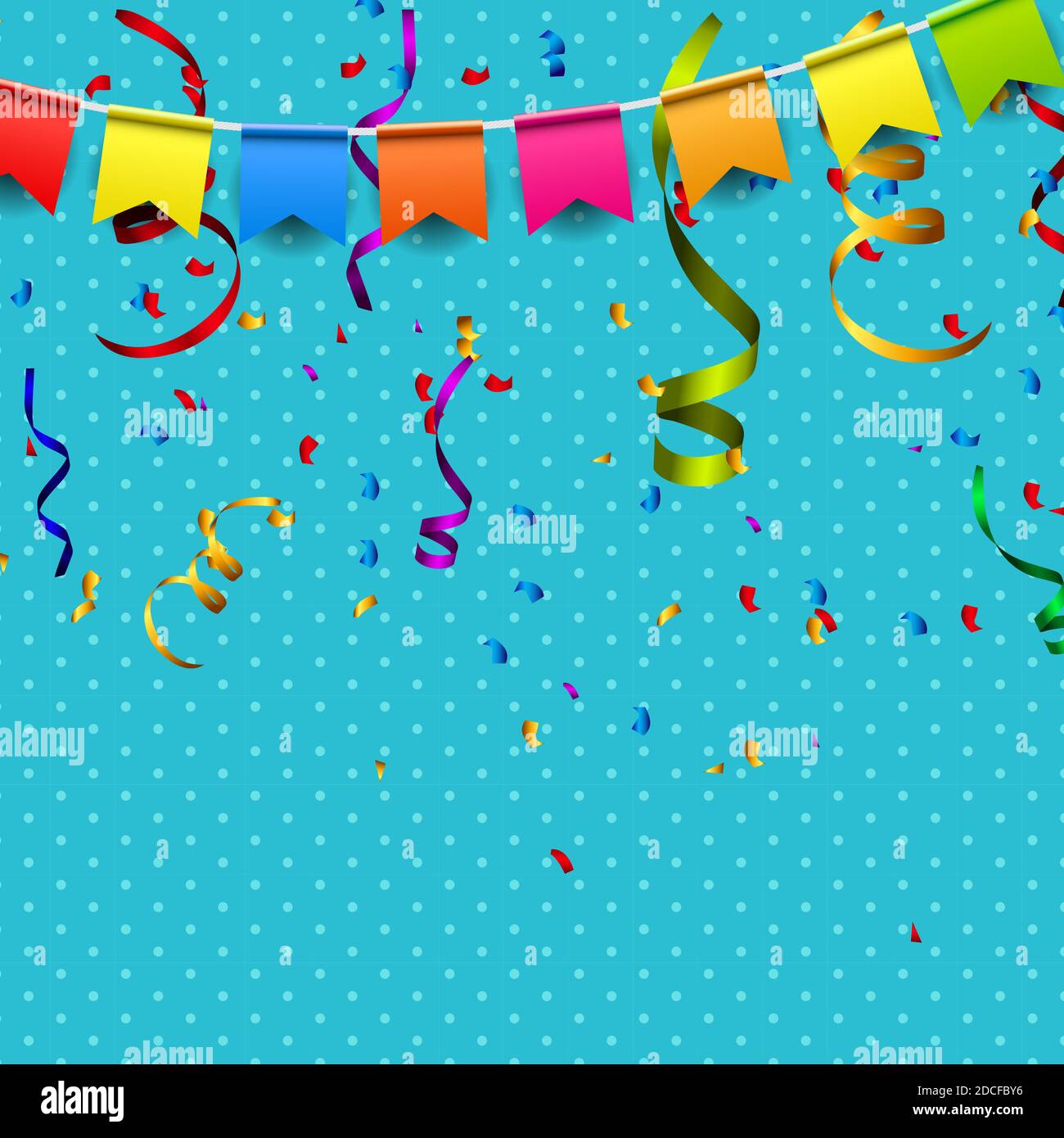 Party Background with Flags Illustration Stock Photo - Alamy